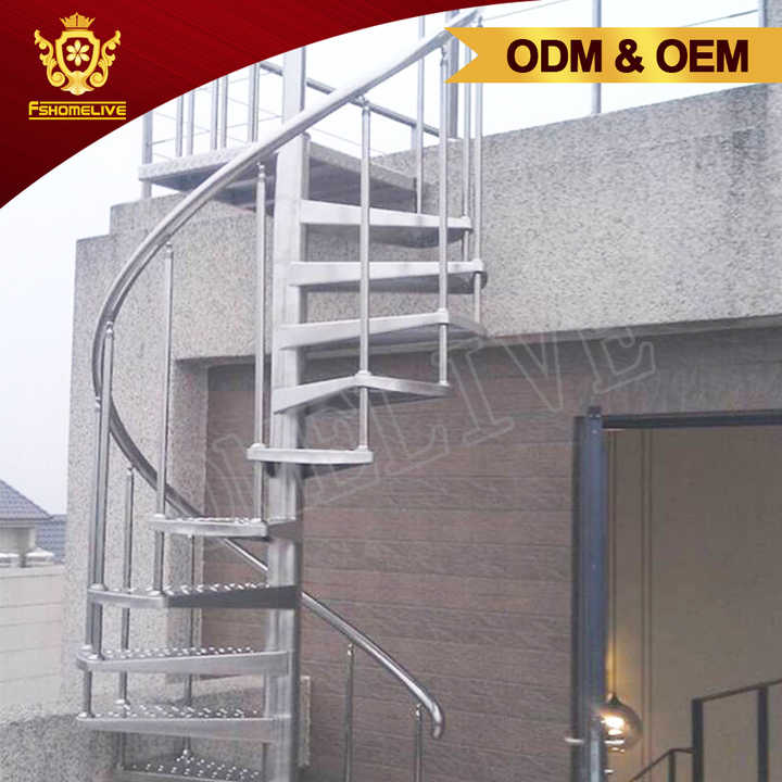 Galvanized Steel Spiral Stairs - Durable Outdoor Solutions