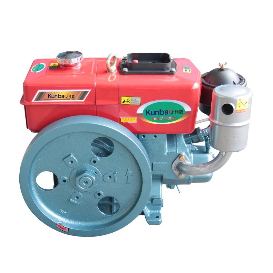 Single Cylinder R175A Water-Cooled Diesel Engine - 6HP Cold Start with ...