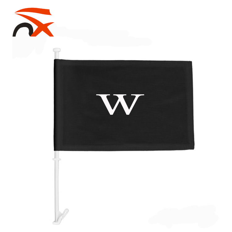 Custom Funeral Procession Car Flag - Polyester, 12x18in