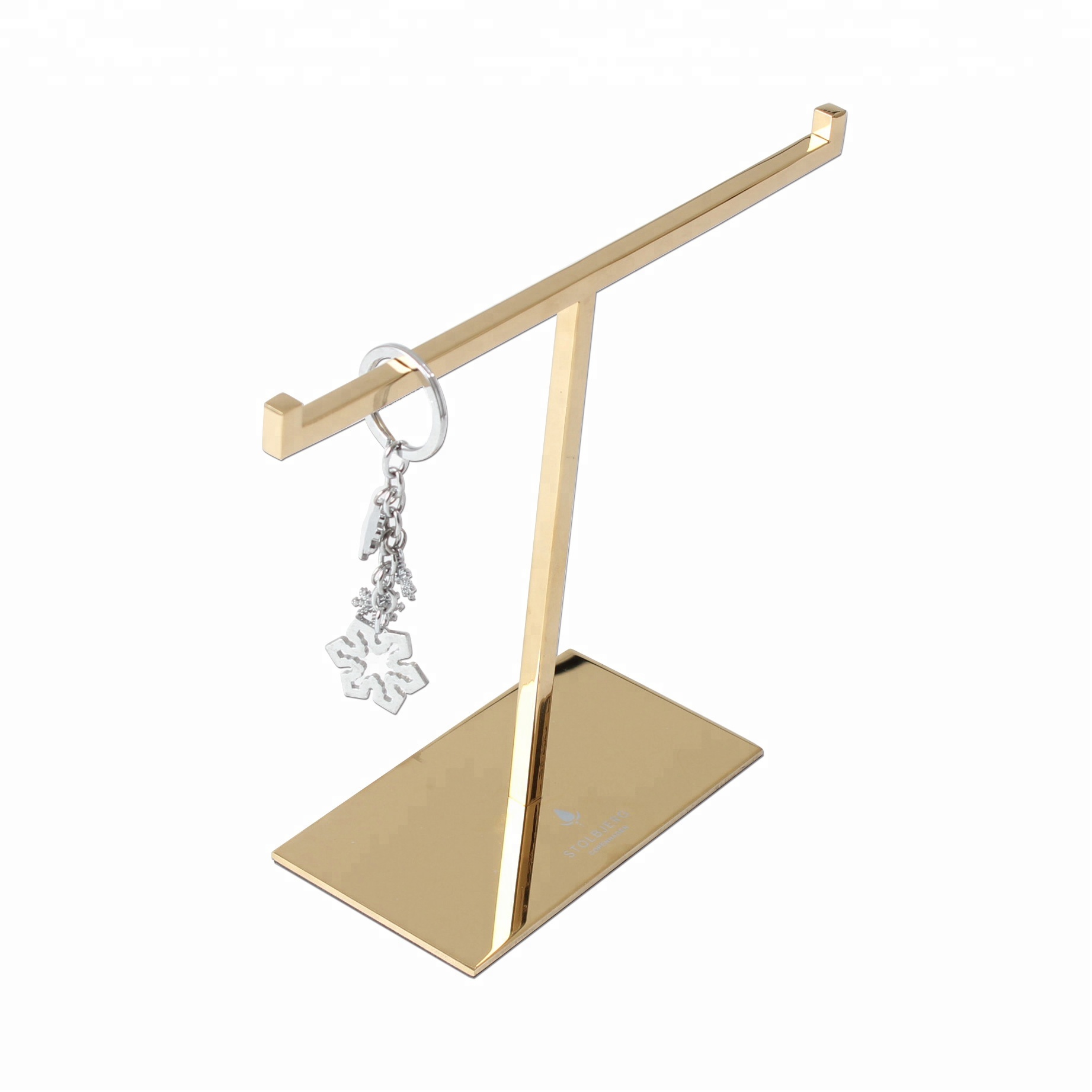 Rotating Keychain Display Rack - Metal 360° Floor Stand