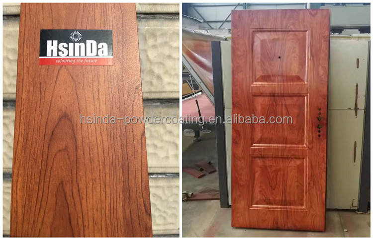 Heat Transfer Wood Grain Texture clear Coat Powder Coating for Metal ...