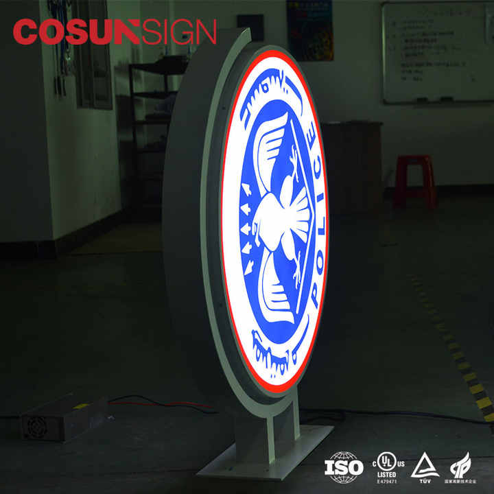COSUN Building Outdoor Lightbox Sign Steel Rotating Light Box 800mm ...