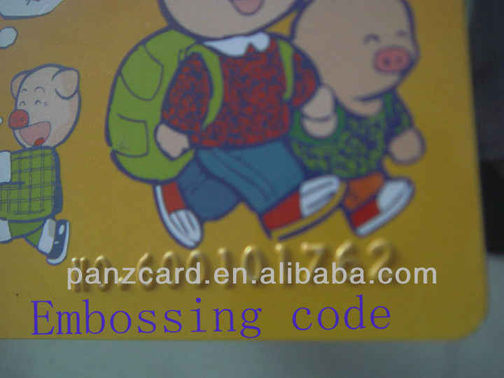 Debit Card Size in CM - Standard Embossing & Printing