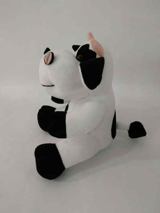 Black and White Cow Plush Toy - Soft and Adorable