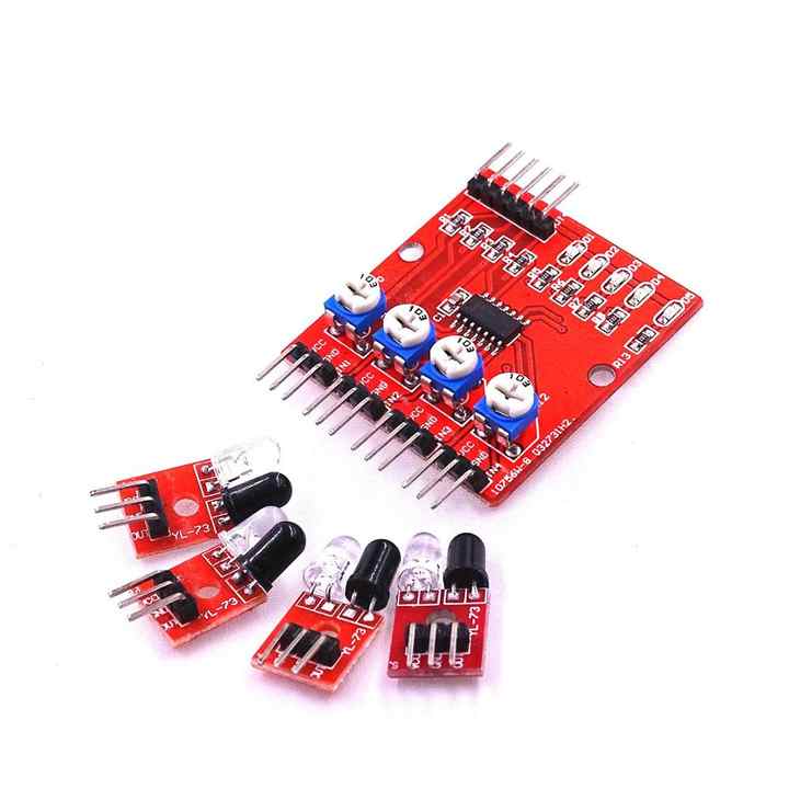 HW-096 Four Way 4 Channel Infrared Detector for Smart Cars