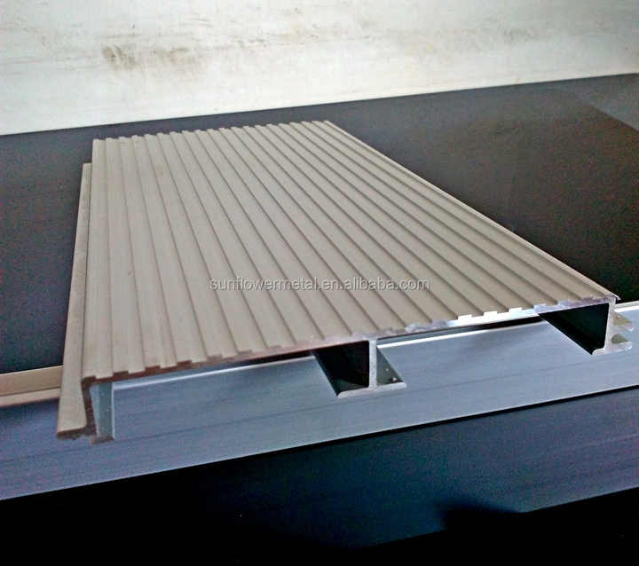 High quality silver anodized interlock aluminum deck grid flooring ...