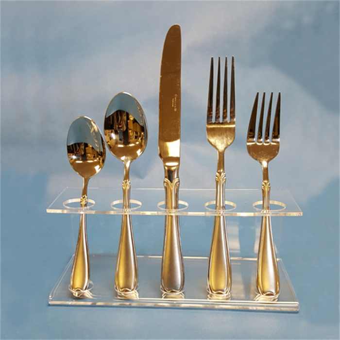 Acrylic Cutlery Display Rack - Eco-Friendly & Customizable