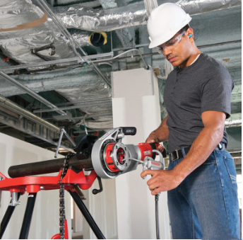 Plumbing Hand Tool Portable Mini Electric Ratchet Pipe Threader Set ...