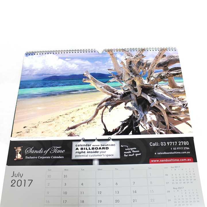 Custom Printing Wire-o Wall Mounted Calendar| Alibaba.com