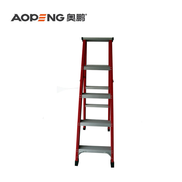 AOPENG 4 Steps Fiberglass Scaffold Ladder - Lightweight & Durable