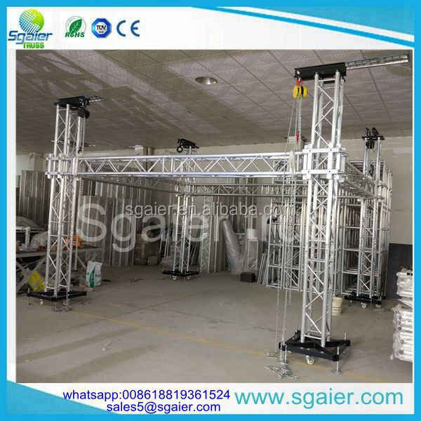 10x8x7m 4 Pillars Assembling Stage Truss Lifting System