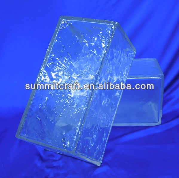 Clear Large Size Polyester Resin Artificial Ice Block for Home ...