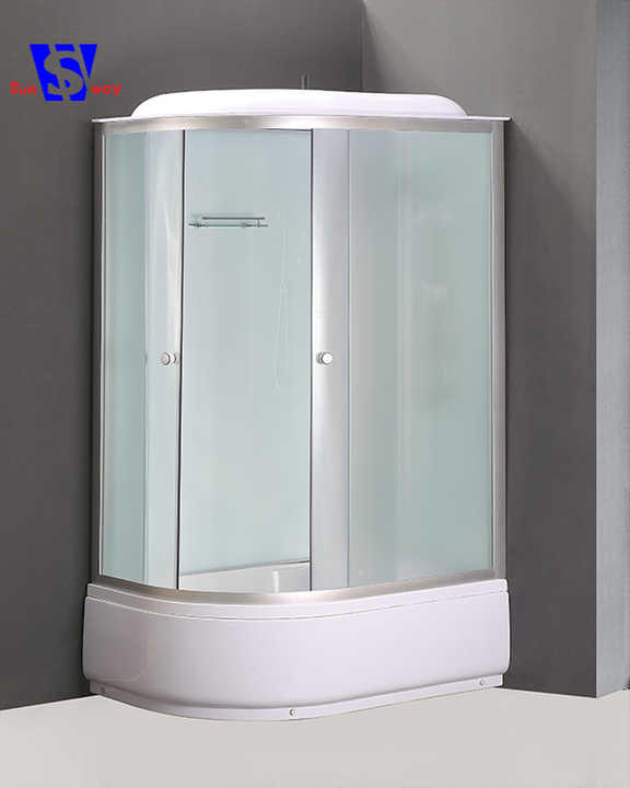 90x90x215cm ABS Transparent Shower Box - Glass Shower Room Cabin