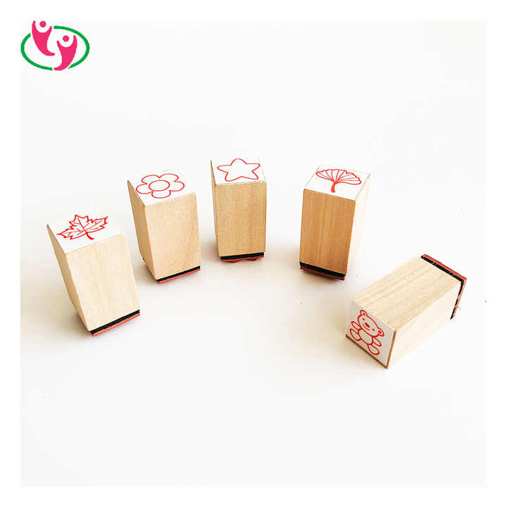 Customized Kids Craft Toy Wooden Rubber Stamp Set| Alibaba.com