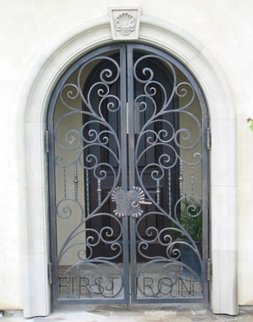 Simple Forged Iron Window Railing Design - Juliette Iron Railings