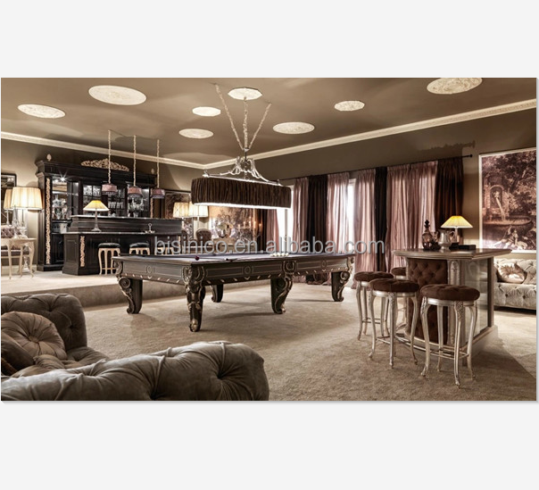 Queen Anne Design Villa Pool Table,Luxury Wood Carved Snooker Table ...