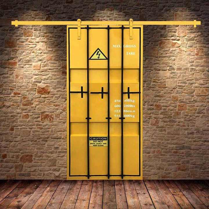 Sliding Barn Door - Industrial Furniture Shipping Container Design