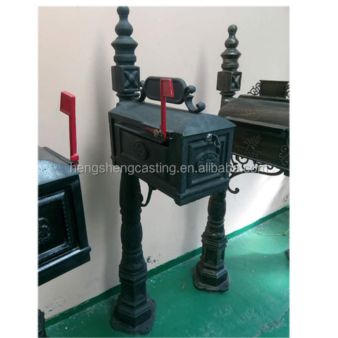 Cast Iron Decorative Antique Standing Mailbox - Buy Standing Mailbox ...