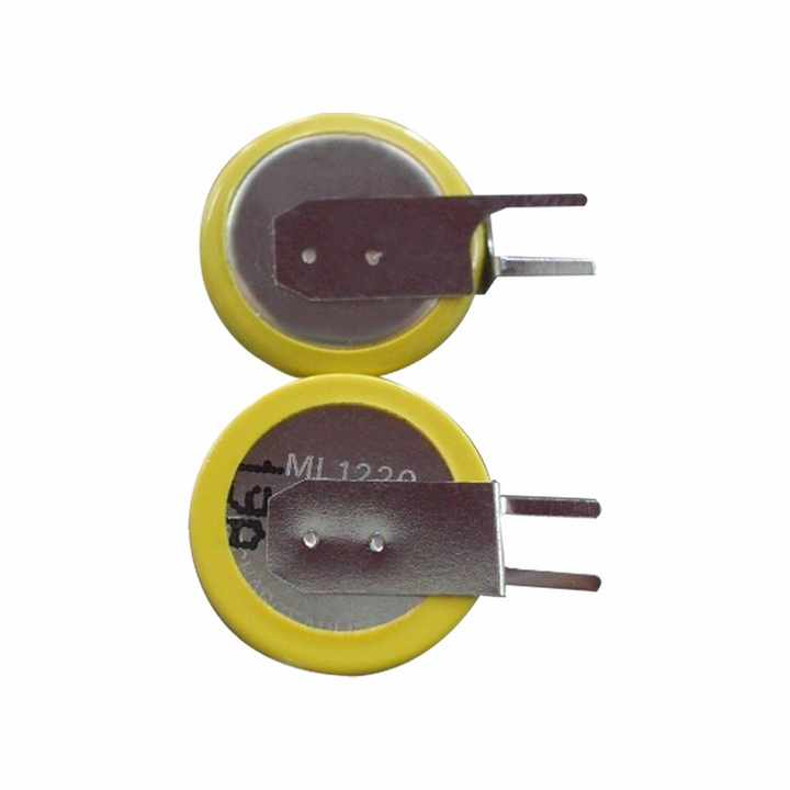 ML1220 3V Rechargeable CMOS RTC BIOS Button Battery with Wires ...