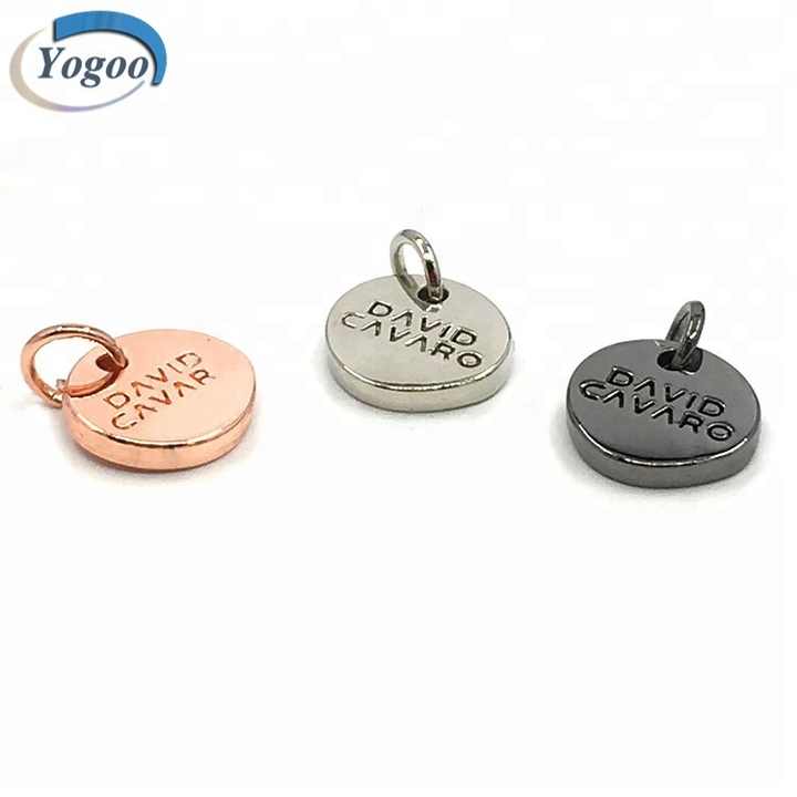 Custom Stamped Metal Charms - Personalized Zinc Alloy