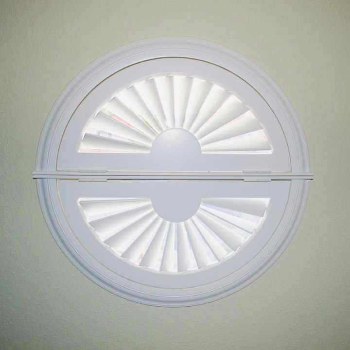 Round Type Window Coverings - Basswood Plantation Shutters