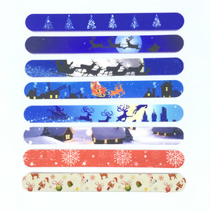 Colorful Christmas Nail Files - Festive Manicure Tools