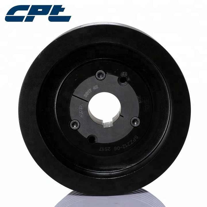 CPT SPZ Pulley 6 Grooves - Durable Cast Iron for Compressors