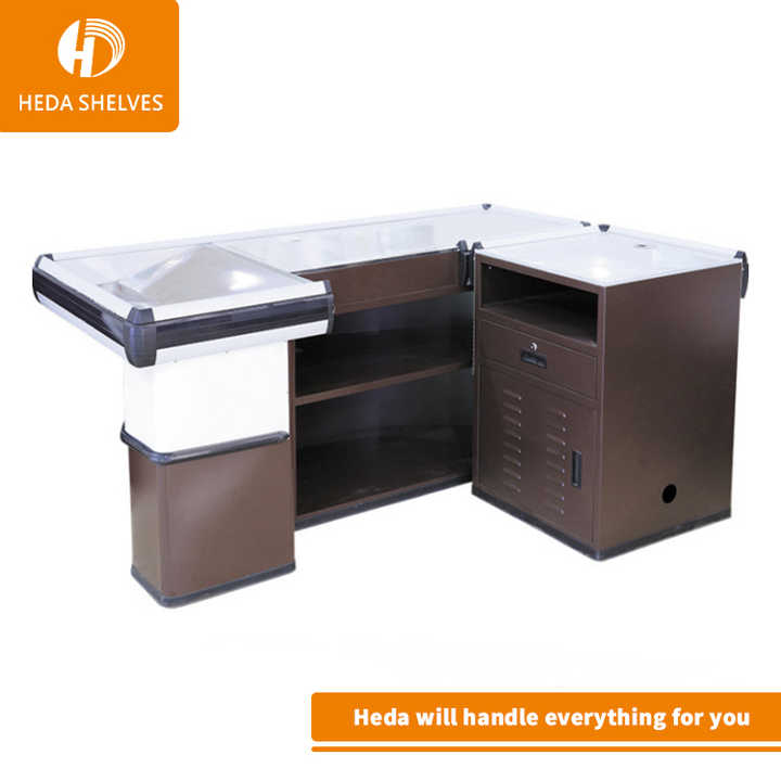 Cashier Table Design , Supermarket Cashier Counter Desk for Checkout ...