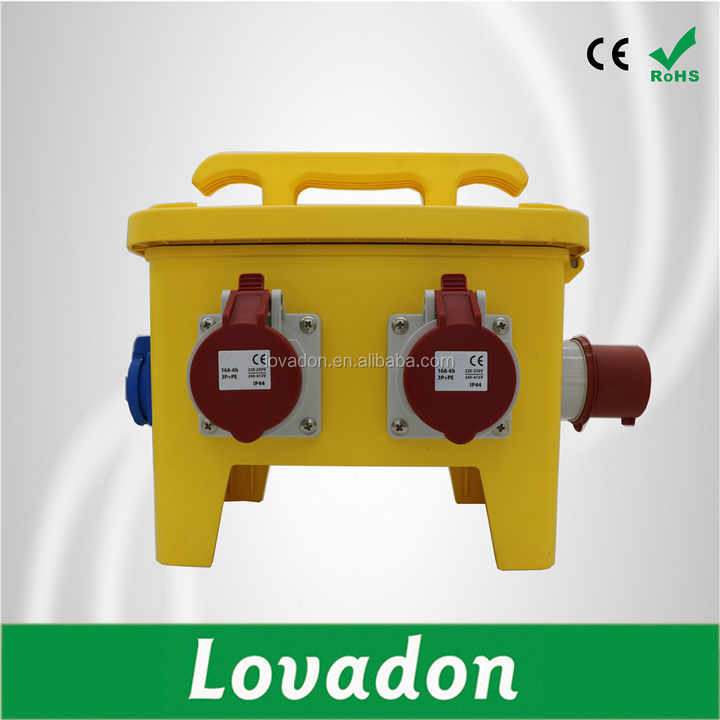 Ip44 Ip67 36 Mobile Power ABS Plastic Socket Box Portable Distribution ...