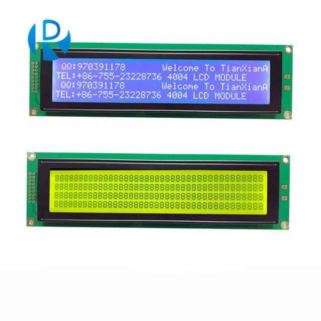 40x4 LCD Display - Character Module with White LED Backlight