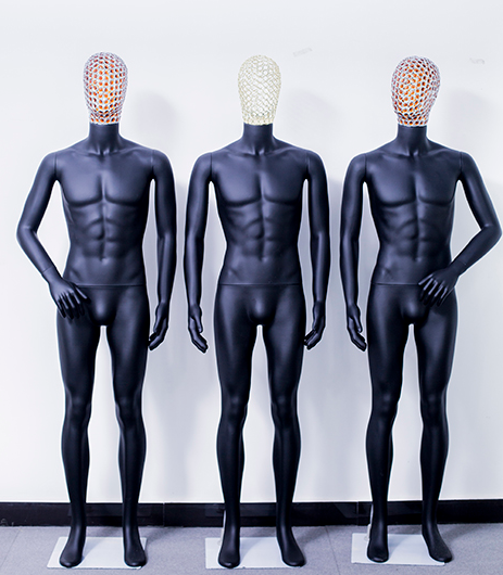 Window Display Mannequin Matte Black Male Mannequins Faceless Man ...