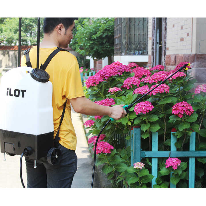 Ilot Never Pump Battery Operated Backpack Sprayer for Lawn and Garden