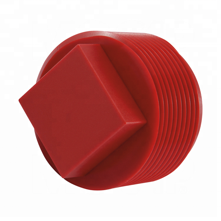 Plastic PVC Pipe Fittings - Male Thread Plug with Square Head