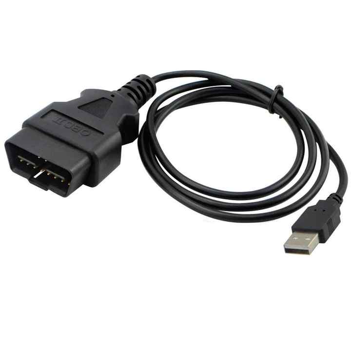 OBD2 USB Extension Cable 16 Pin USB to OBD OBD II OBD2 Cable Adapter ...