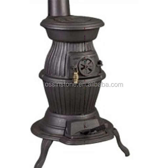 Outdoor Cast Iron Pot Belly Wood Cook Fireplace Stoves