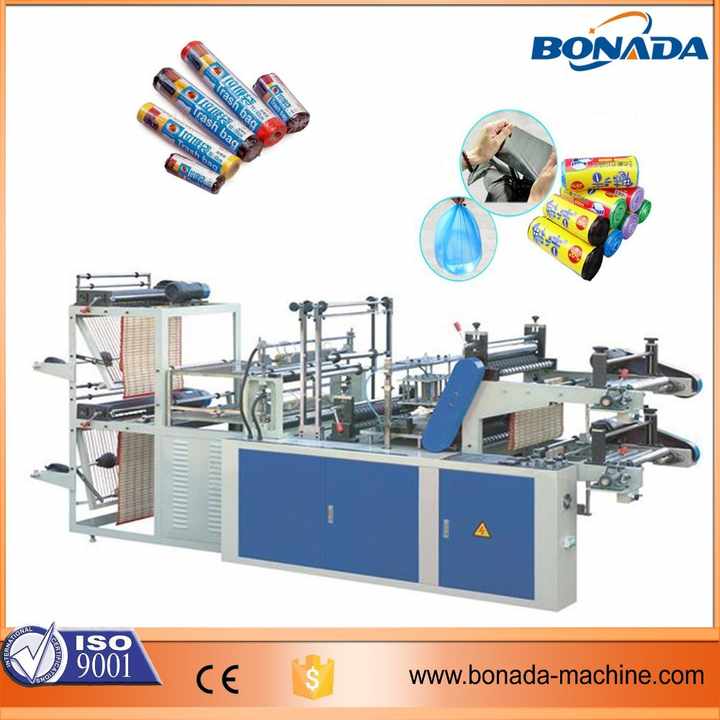 Continuous plastic rolling garbage bag making machine/poly roll garbage ...