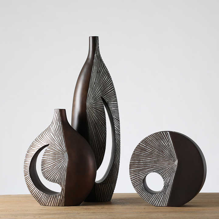 Modern Polyresin Vases - Stylish Home Decor Solutions