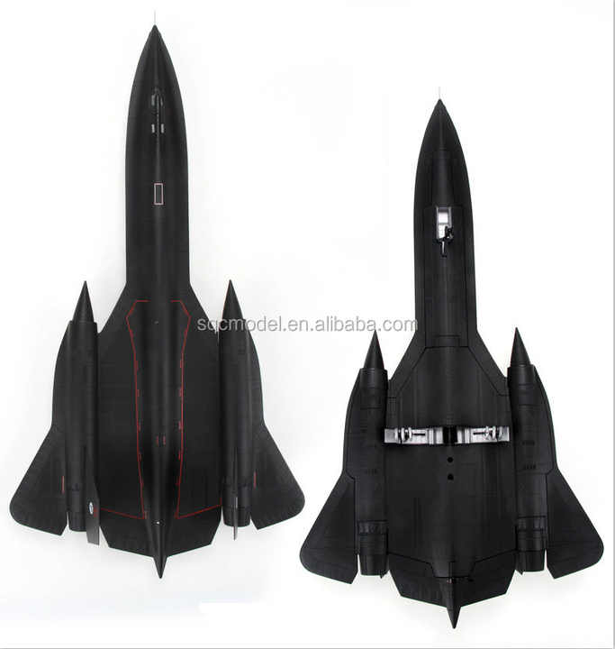 1:72 diecast military model SR-71 reconnaissance Aircraft models ...