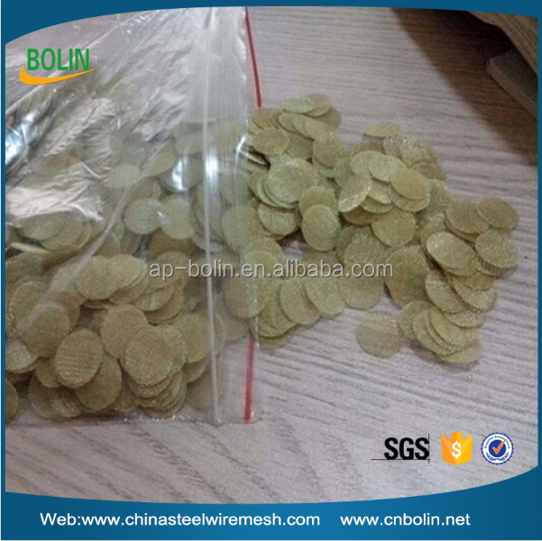Stainless Steel Brass Titanium Screen Smoke 5/8 40 Mesh