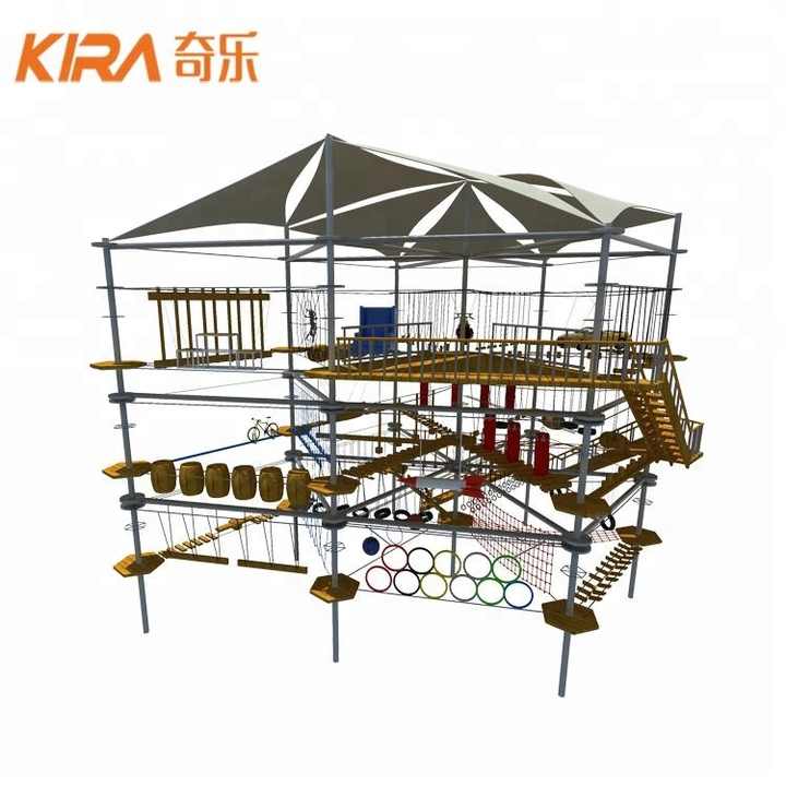 Team Building Indoor Outdoor Adventure Obstacle High Ropes Course