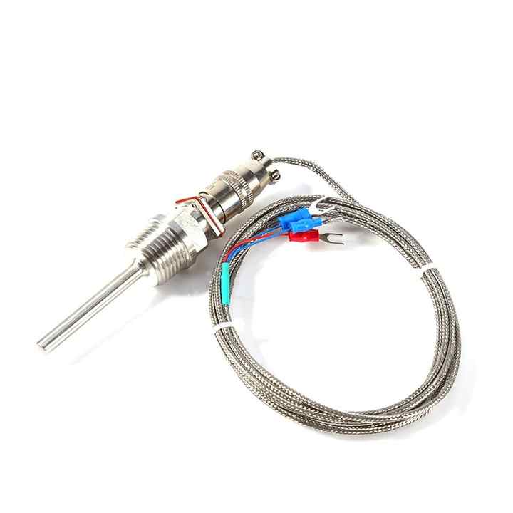 RTD Pt100 Temperature Sensor Probe 3 Wires 2M Cable