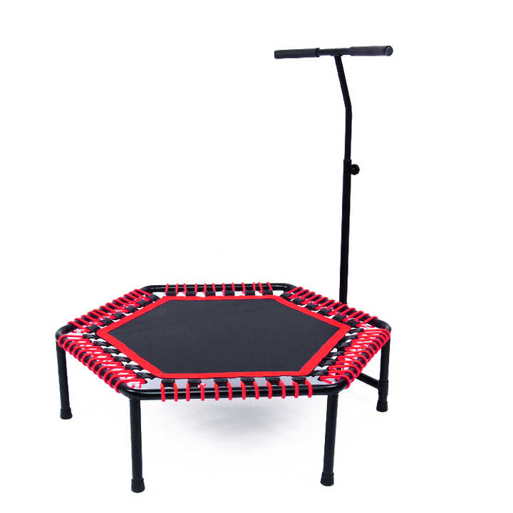 Bungee Rope Fitness Trampoline - Rebounder with Handle Bar