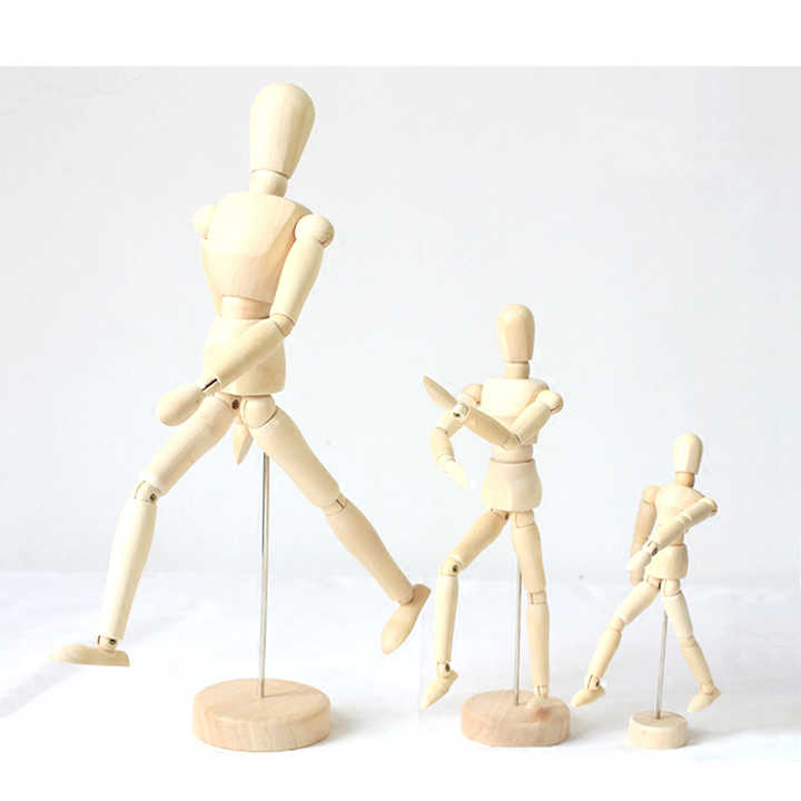 Artists Wooden Manikin Movable Limbs Adjustable Human Mannequin ...