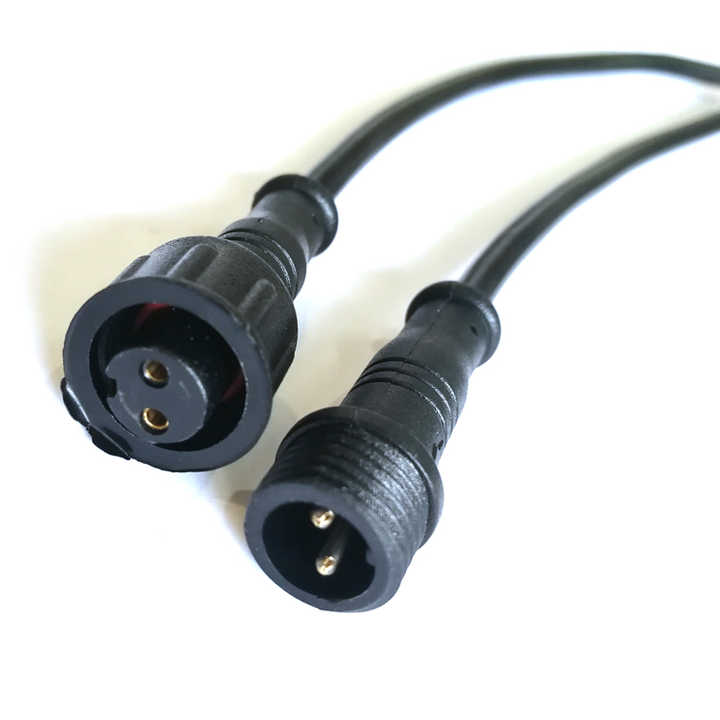 Customizable 2 Pin Waterproof Male Female Connectors for Outdoor Use - OEM