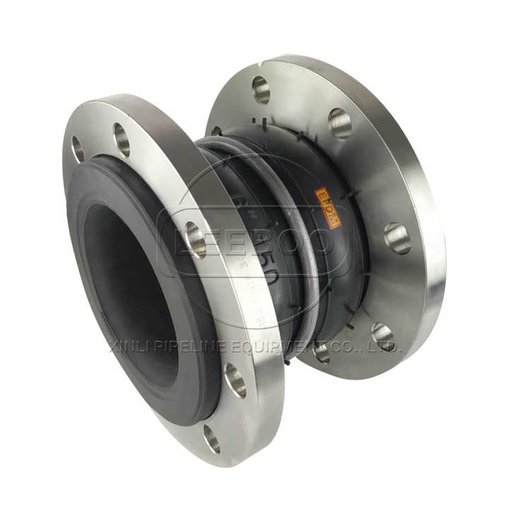 Double flange expansion Joint rubber damper