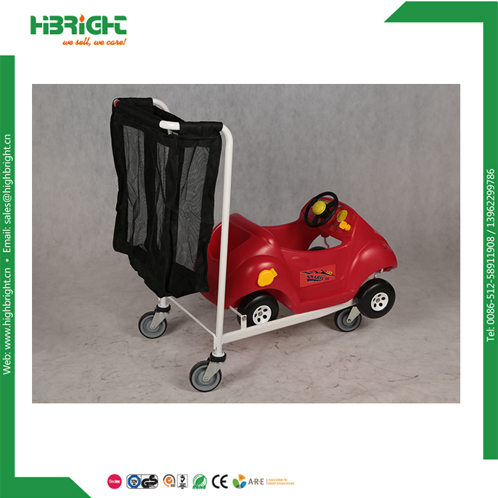 Durable Shopping Mall Trolleys - Folding Design, 240L Capacity
