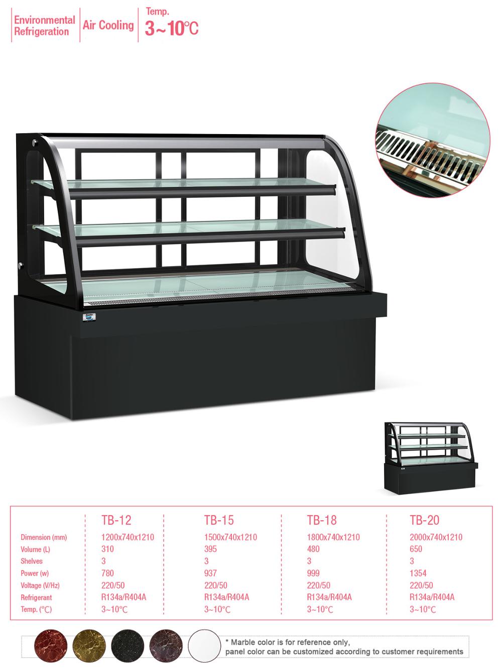 Maximize Efficiency with Reliable display cake showcase fridge for ...