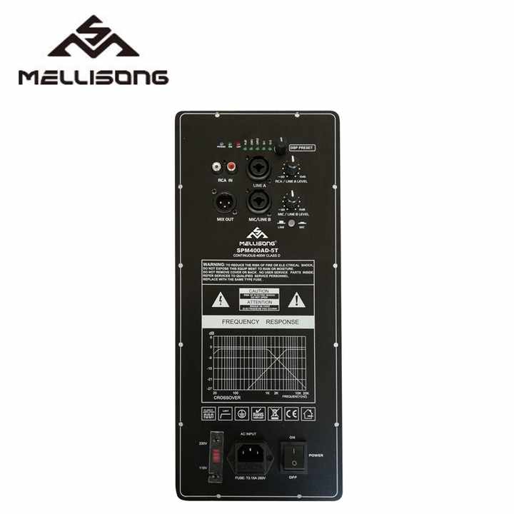 SPM400AD-5T 400w Wifi Audio Power DSP Digital Active Speaker Amplifier ...
