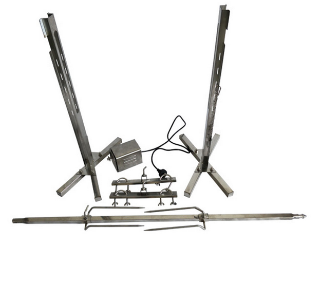 Large Grill Rotisserie Spit Roaster Rod Charcoal BBQ Pig Chicken 15W ...