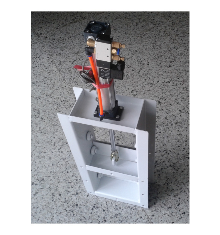 Sanitary Slide Gate Valve - SS304/SS316L Flanged Pneumatic